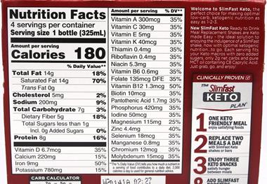 Slim Fast Keto Creamy Milk Chocolate Meal Shake to Go 4Pk | Hy-Vee ...