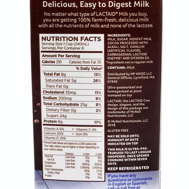 Lactaid Chocolate Whole Milk Lactose Free | Hy-Vee Aisles Online ...