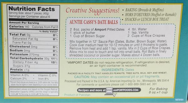 Amport Foods Pitted Dates | Hy-Vee Aisles Online Grocery Shopping