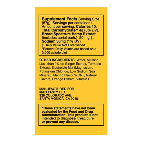 Mad Tasty Mango Ginger, 50Mg | Hy-Vee Aisles Online Grocery Shopping